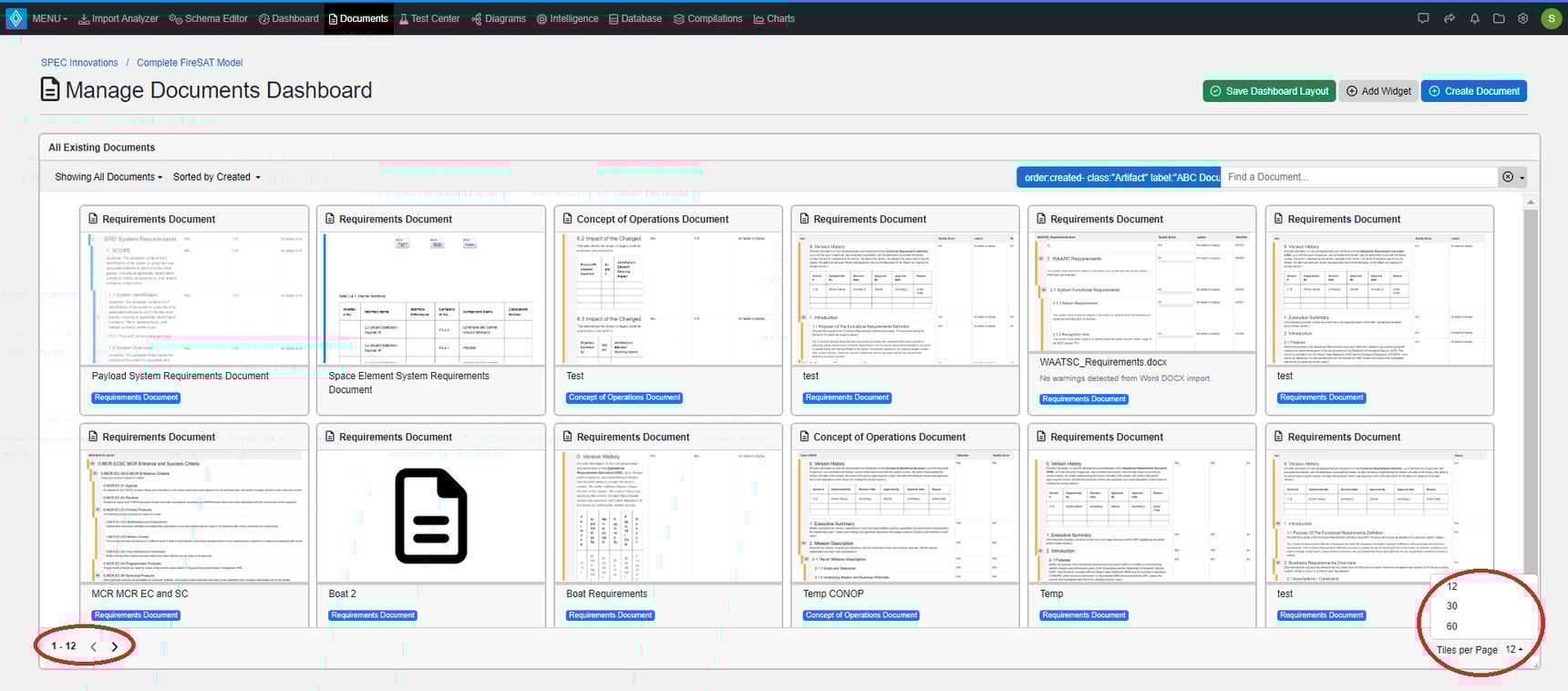 Documents Dashboard Overview
